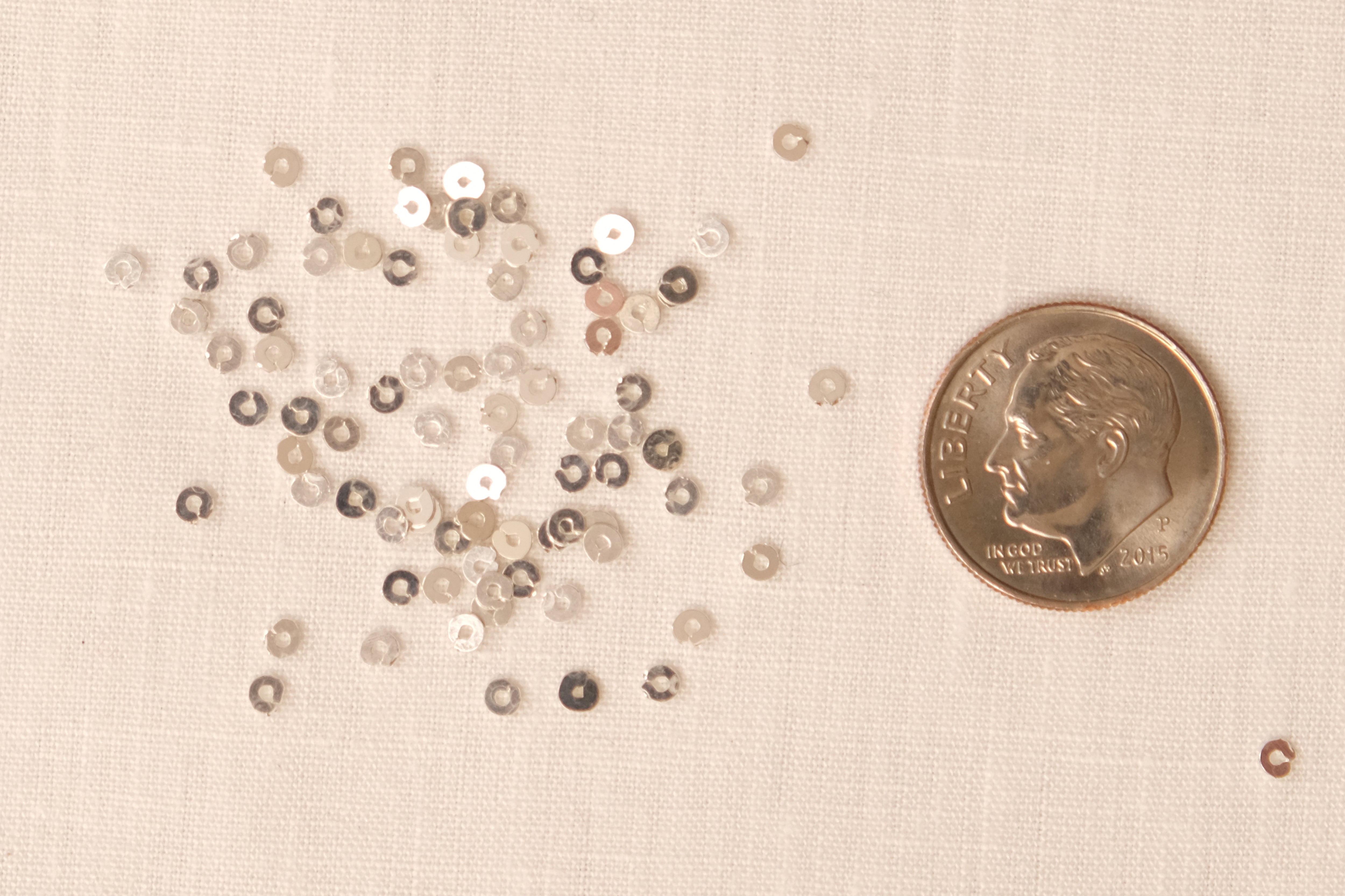 Silver and Gilt Spangles - Thistle Threads